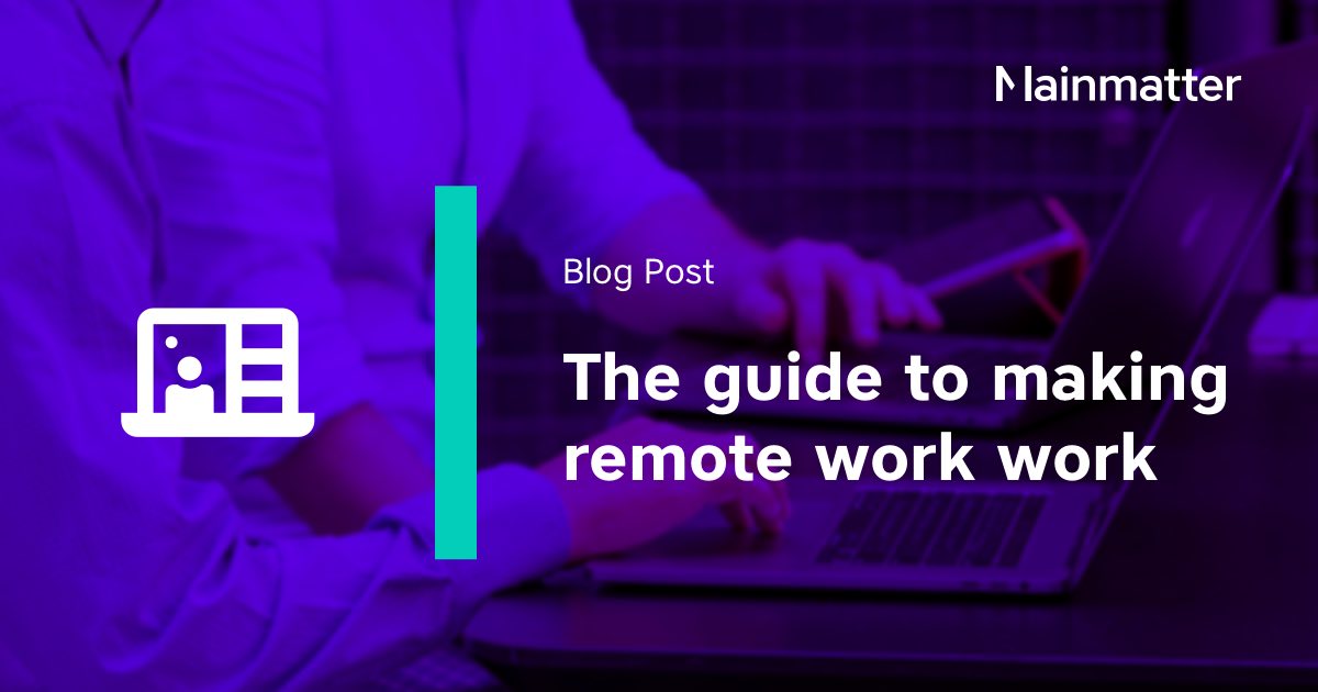 The guide to making remote work work | Mainmatter