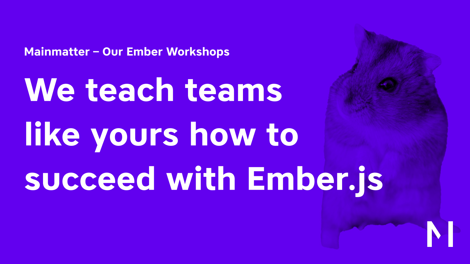 Ember Workshops | Our Services | Mainmatter
