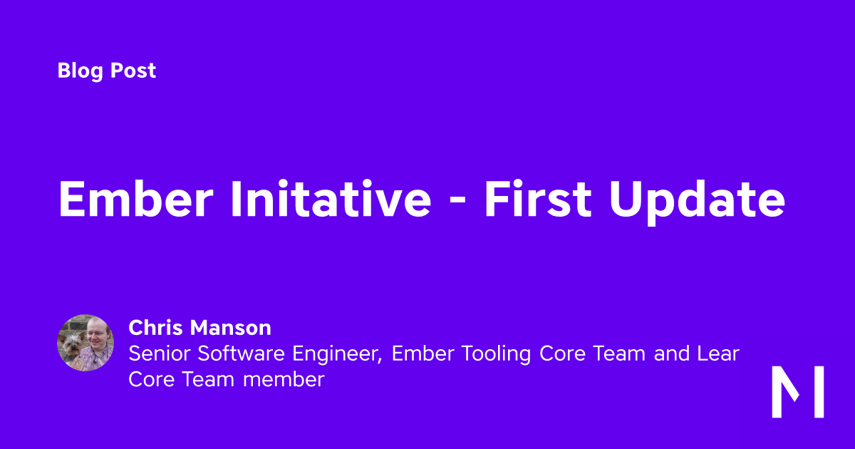 Ember Initative - First Update | Mainmatter